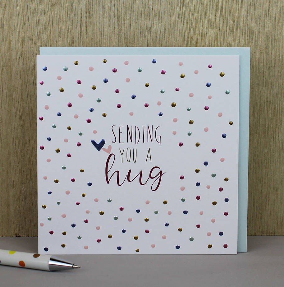 sending you a hug card by molly mae | notonthehighstreet.com