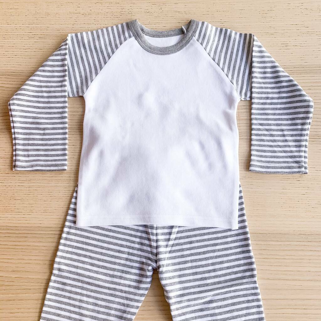 Personalised Embroidered Name Children's Pyjamas By Sparks And ...