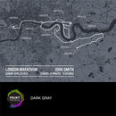 personalised london marathon poster by printmetrics ...