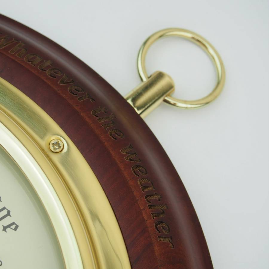 personalised wooden weather forecast dial by climemet ...