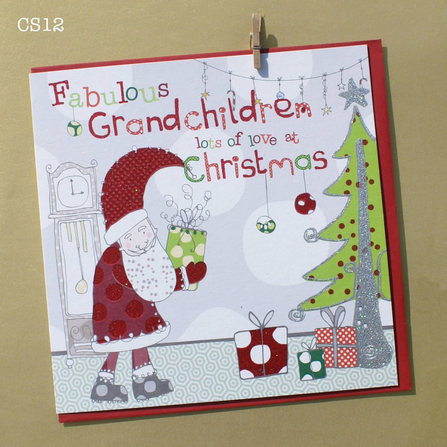 Grandchildren Christmas Card By Molly Mae Notonthehighstreet