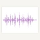 your song soundwave typography print by dinkit | notonthehighstreet.com