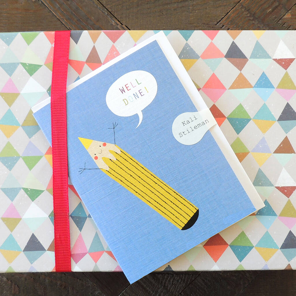 Mini Pencil Well Done Card By Kali Stileman Publishing