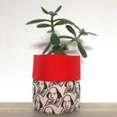 Shakespeare Fabric Pot. Planter By Cetus | notonthehighstreet.com