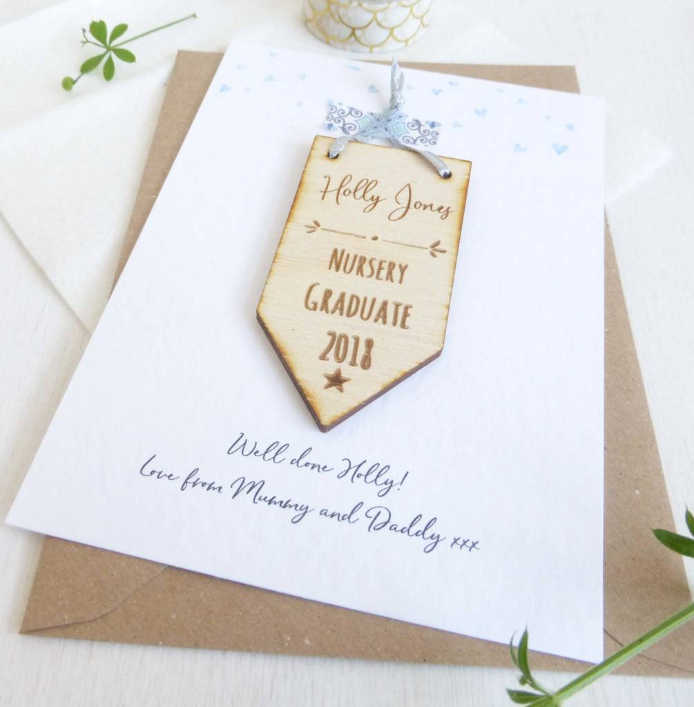 Personalised Nursery Graduation Card By EdgeInspired 