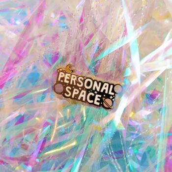 Personal Space Enamel Pin By Quinn's Pins | notonthehighstreet.com