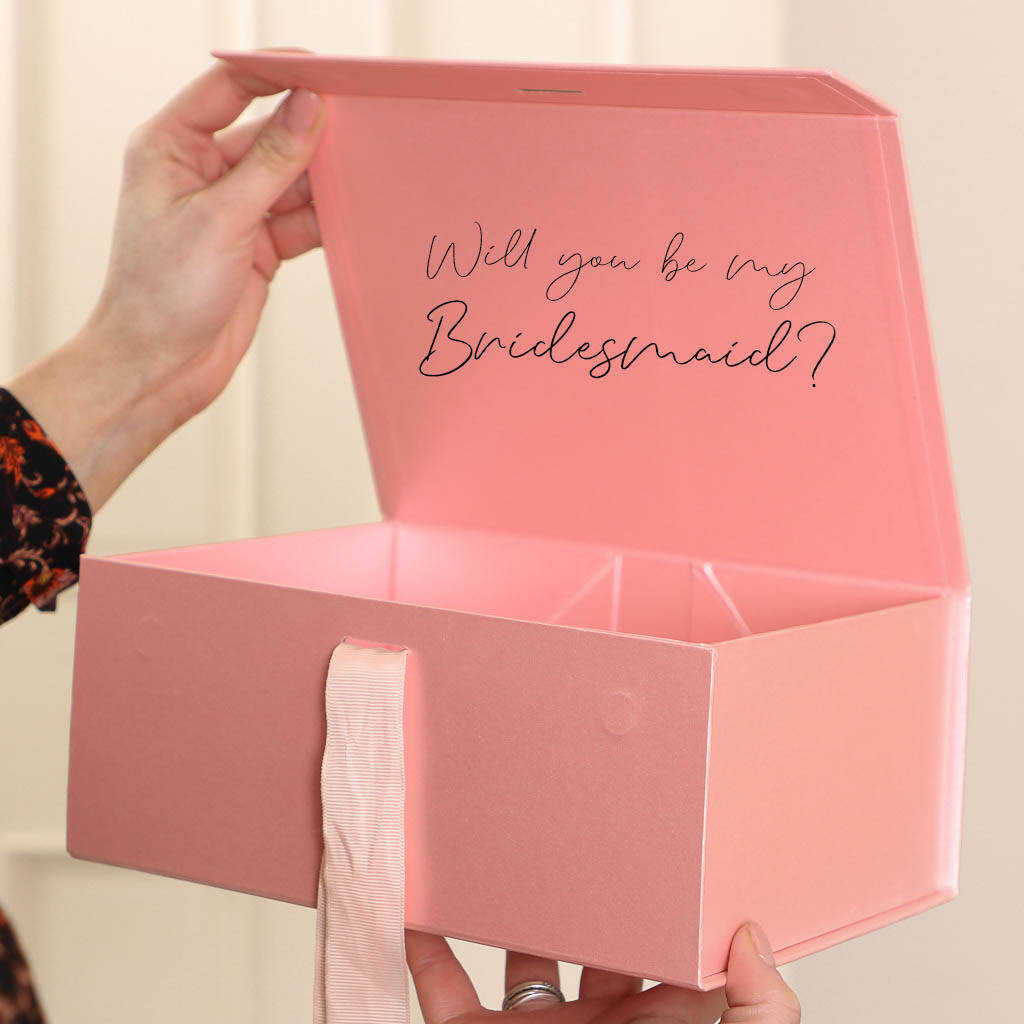 Personalised Secret Message Bridesmaid Gift Box By Dibor ...