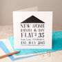 Personalised Black Foiled New Home Card By Oakdene Designs ...