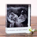 Personalised Baby Scan Acrylic Block By A.Musing | notonthehighstreet.com