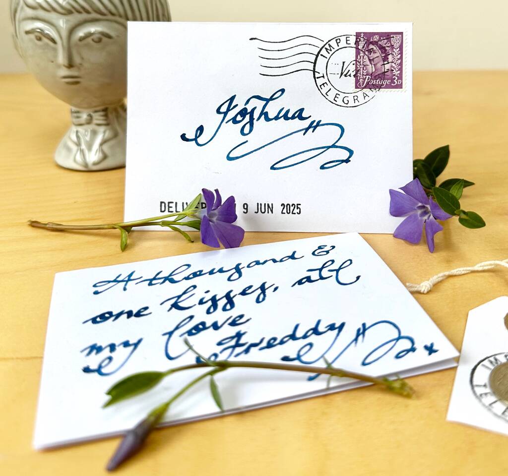 Bespoke Handwritten Love Card By Imperial Telegrams