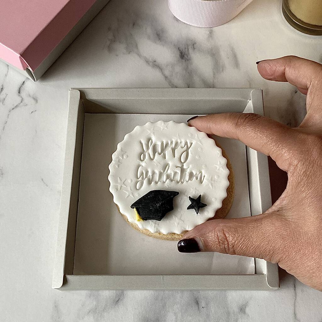 Graduation Personalised Letterbox Vanilla Cookie By La di da Sweet ...