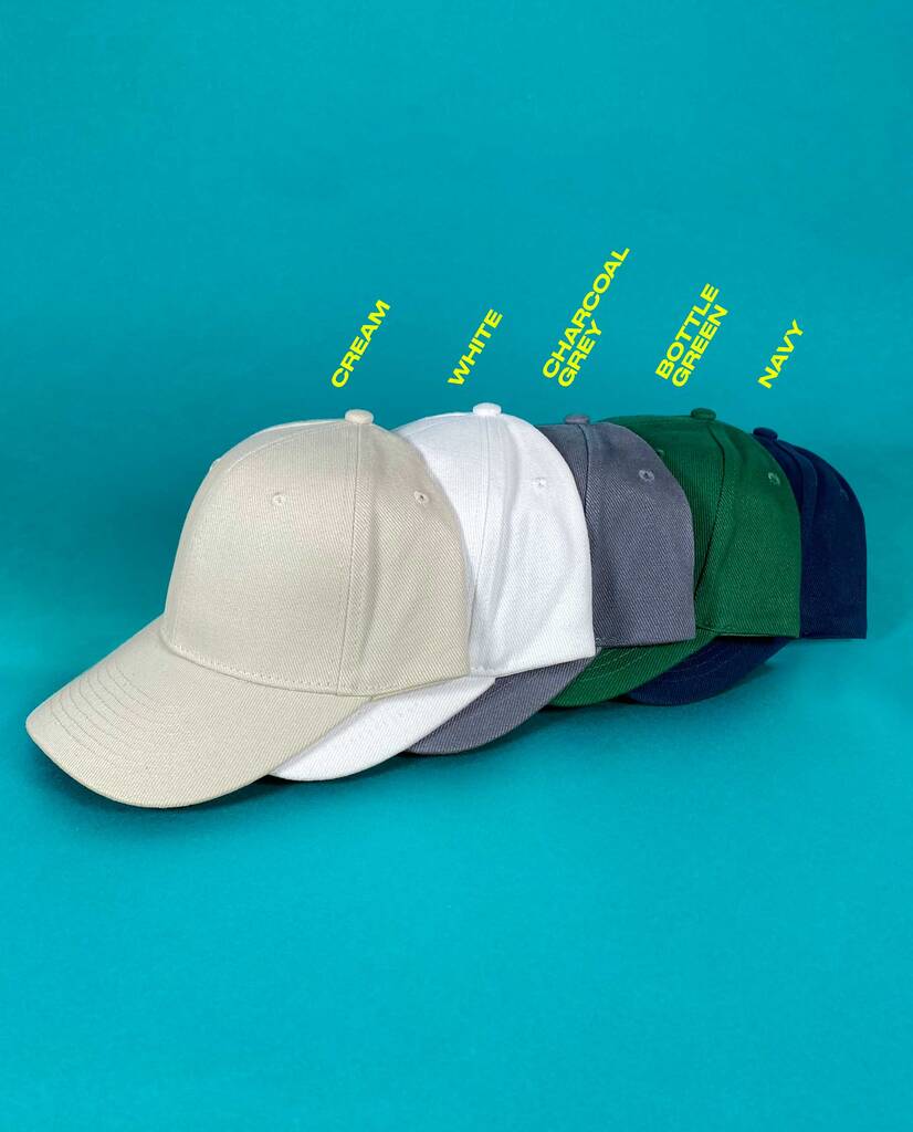 Personalised Word Or Slogan Cap By Rock On Ruby | notonthehighstreet.com