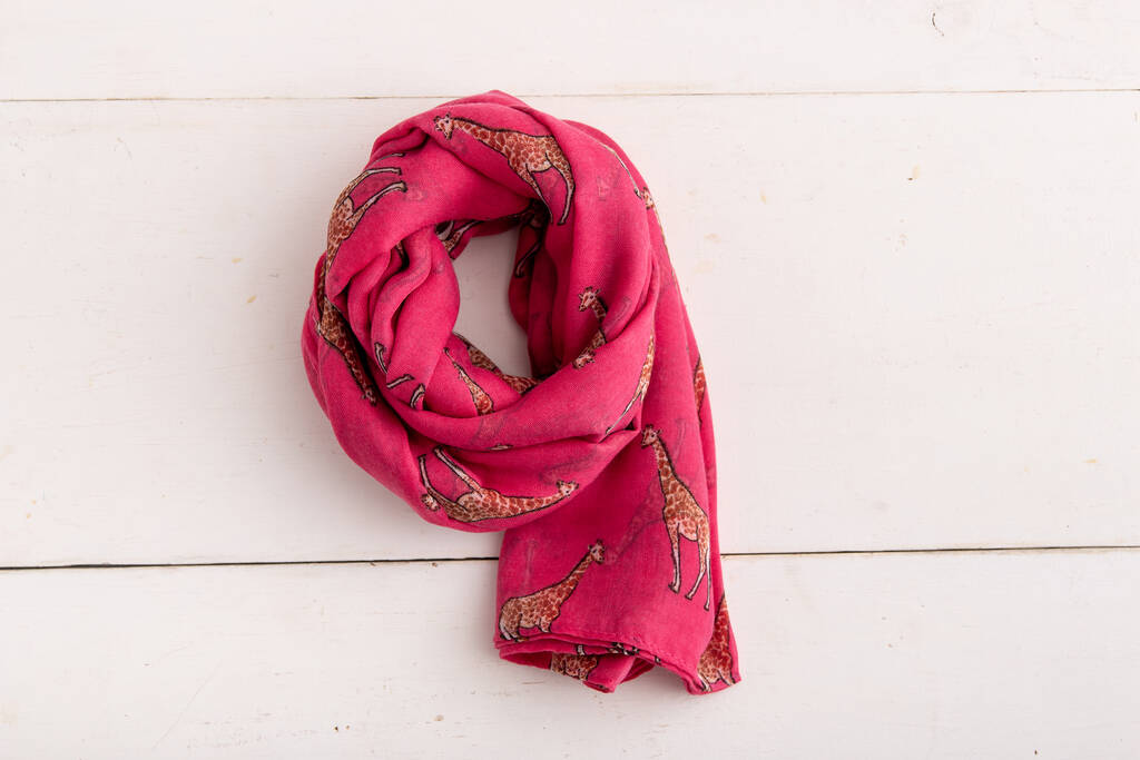 personalised giraffe scarf by poppyk | notonthehighstreet.com
