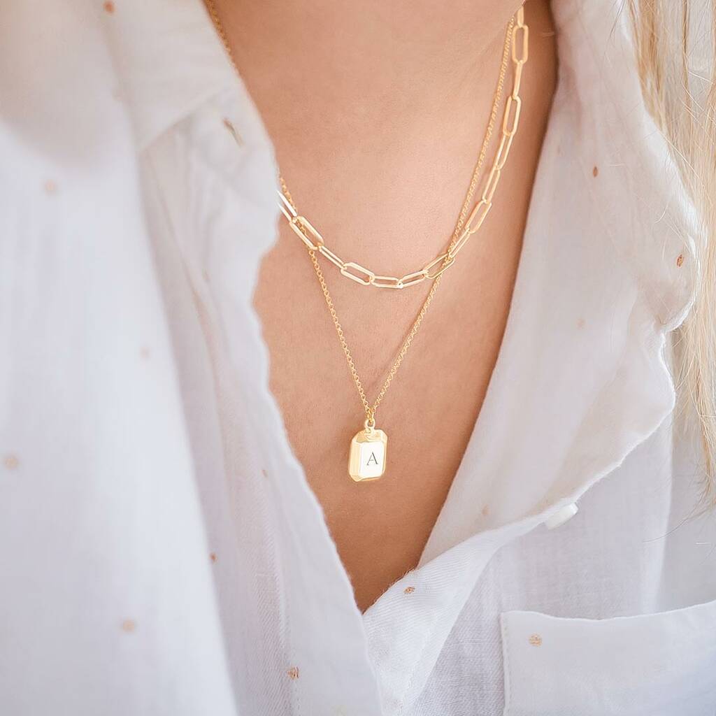 Personalised Sterling Silver Ingot Necklace By Bloom Boutique