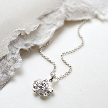 Sterling Silver Classic Rose Necklace By Martha Jackson Sterling Silver ...