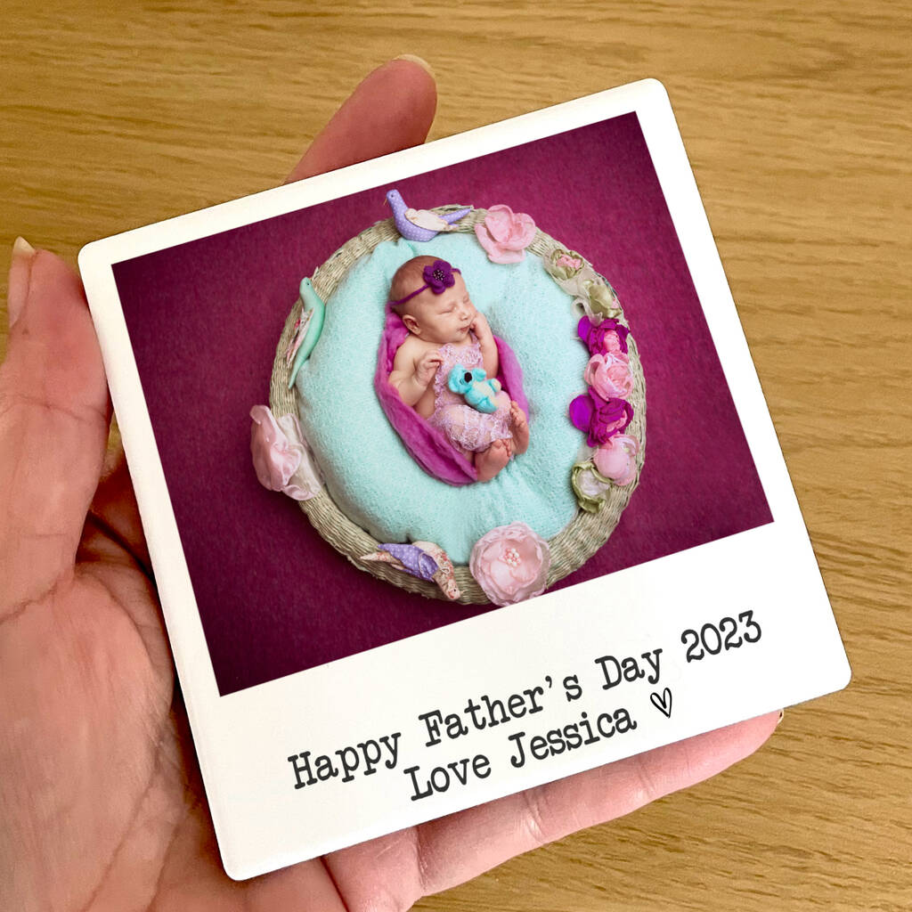 Personalised Ceramic Photo Tile By Beespoked Studio