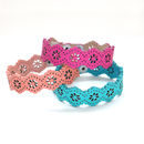faux leather cut out bracelet, seven colours by red berry apple ...