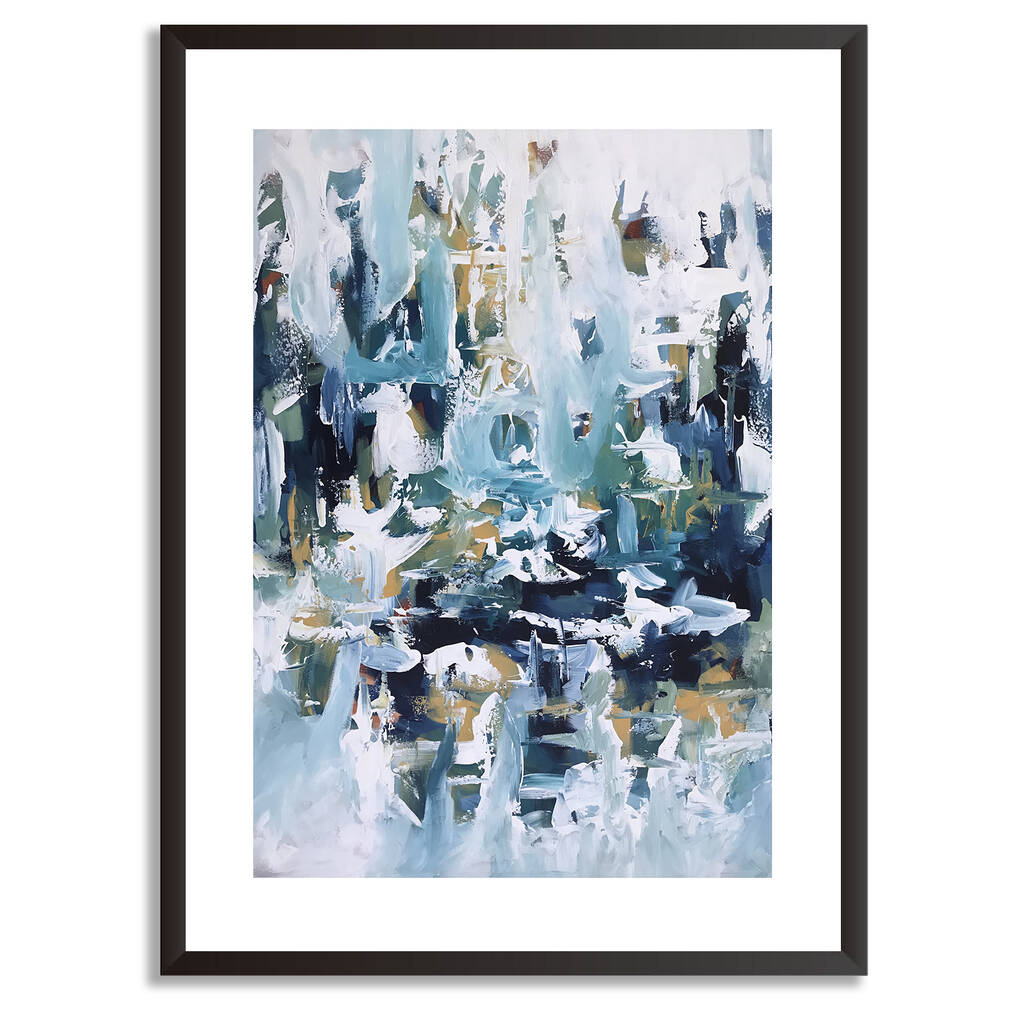 large abstract set of three prints framed wall art by abstract house ...