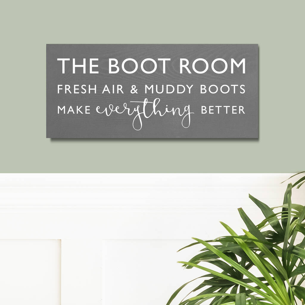 The Boot Room Handcrafted Sign By Little River Studio ...