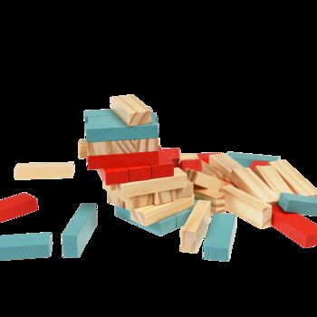 Mini Wooden Topple Tower By Heliotique | notonthehighstreet.com