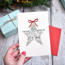Traditional Typographic Christmas Cards Pack By Oops A Doodle ...