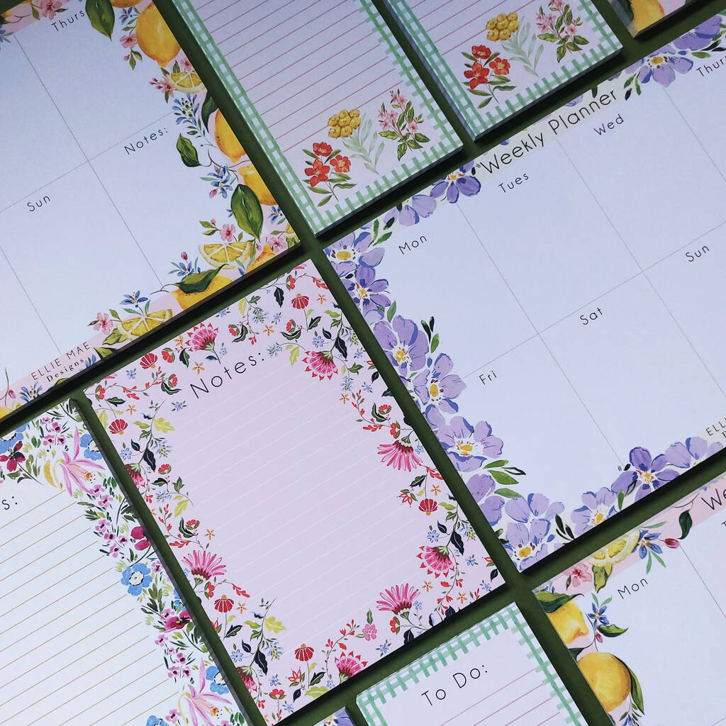Wild About Flowers Notepad By Ellie Mae Designs | notonthehighstreet.com