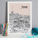 Personalised Toronto Print By Tessa Galloway Illustration ...
