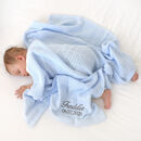 Personalised Blue Cellular Baby Blanket By A Type Of Design ...
