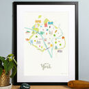 Map Of York By Holly Francesca | notonthehighstreet.com