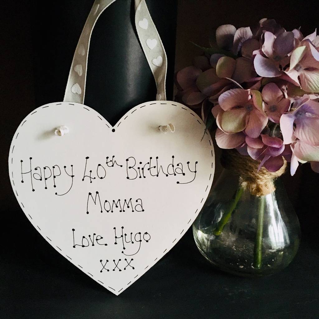 Personalised Birthday Special Occasion Name Heart Gift By Craft Heaven ...