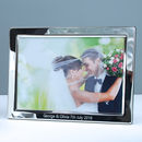 personalised silver plated photo frame by penelopetom ...