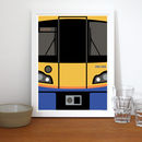 personalised london overground train art print by place in print ...