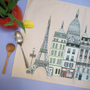 Paris Skyline Tea Towel By Helena Carrington Illustration ...