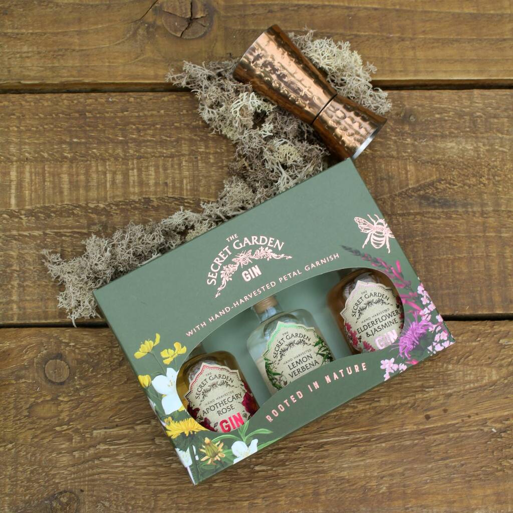 Secret Garden Miniature Gin Gift Set By Secret Garden Distillery ...
