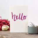 'hello little man' letterpress card by over the c. | notonthehighstreet.com