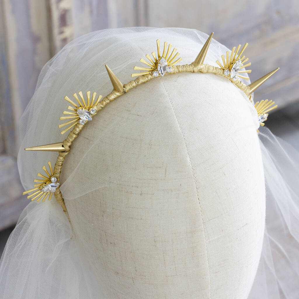celestial gold crown by donna crain | notonthehighstreet.com
