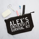 Personalised University Survival Kit Pouch Bag By So Close ...
