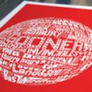 Arsenal Football Club Typography Print By Sketchbook Design ...