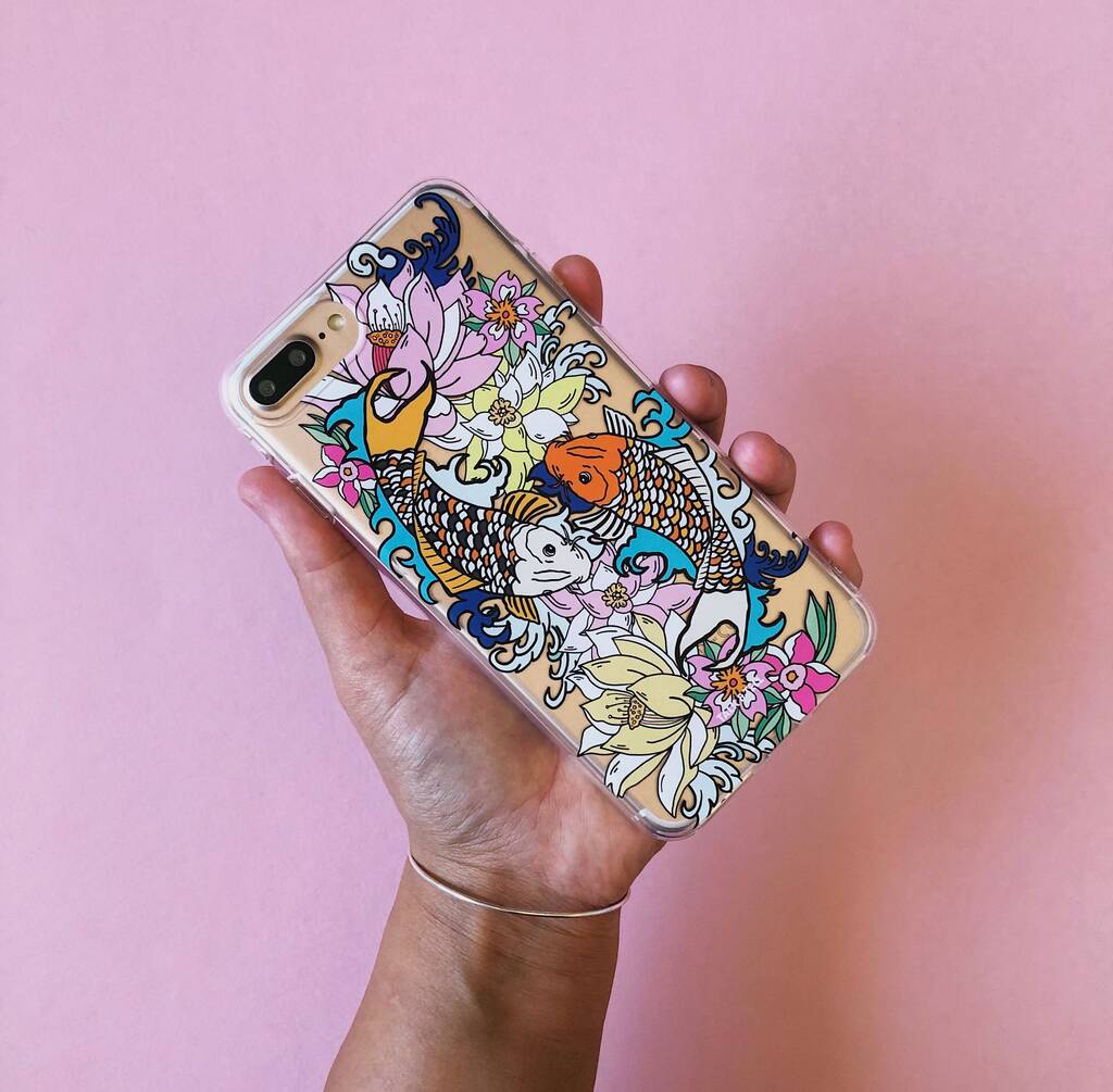 Waterlily Koi Fish Phone Case For iPhone By Talk & Tell ...