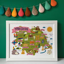 Yorkshire Map By Lauren Radley | notonthehighstreet.com