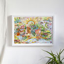 Swanage Illustrated Map Print By Katherine Kannon | notonthehighstreet.com