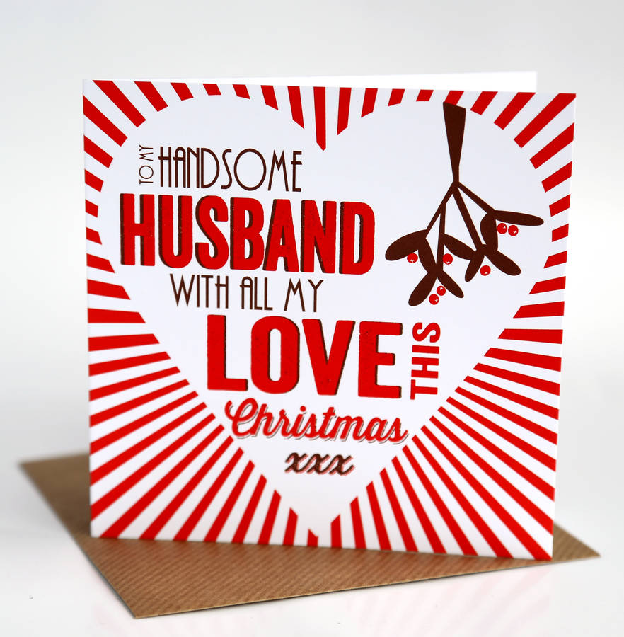 Husband Christmas Card By Allihopa Notonthehighstreet Husband Christmas Card By Allihopa Notonthehighstreet