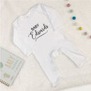 Personalised Script Writing Babygrow By Lovetree Design ...