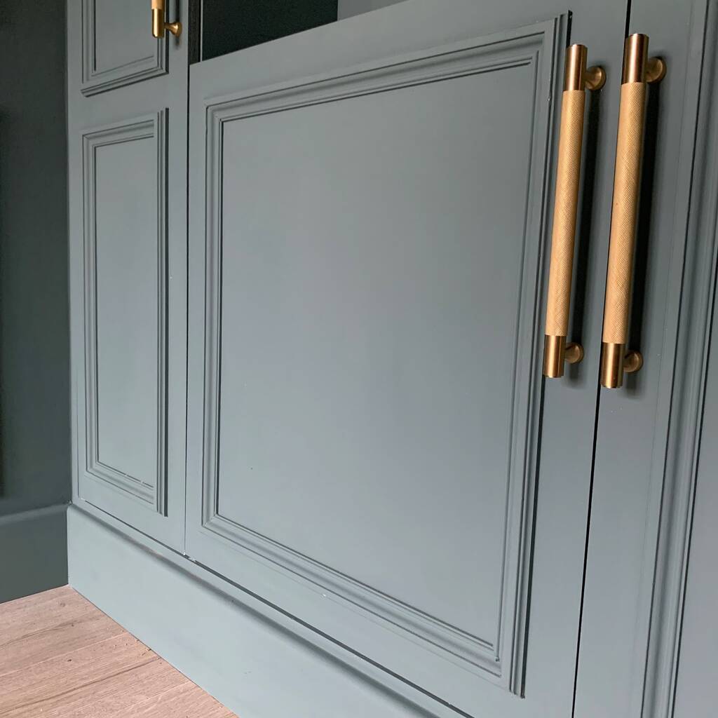 Brass Gold Gunmetal Grey And Silver Knurled Bar Handles By Pushka Home ...