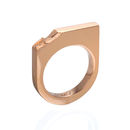 Thin Corner Bite Ring By Majdan Rocks | notonthehighstreet.com