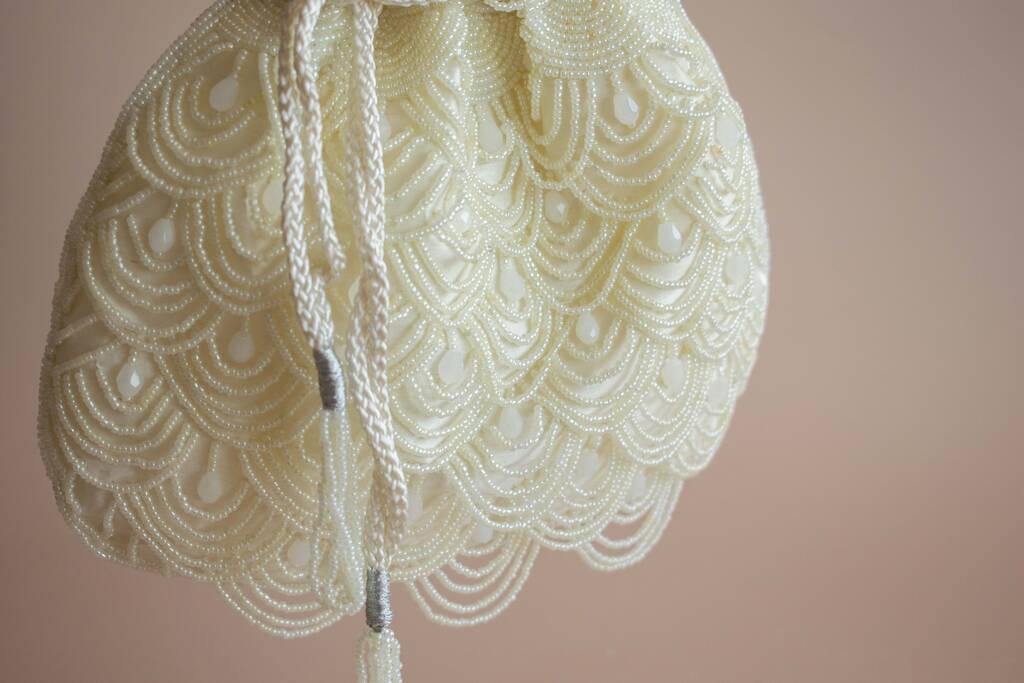 Leyana Potli Bag Off White By Atiya Choudhury