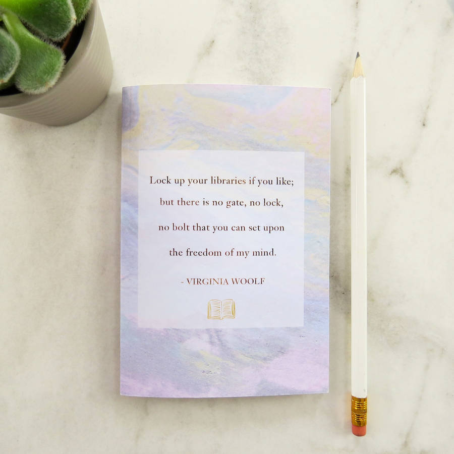 literature pocket notebook virginia woolf quote by literary emporium ...