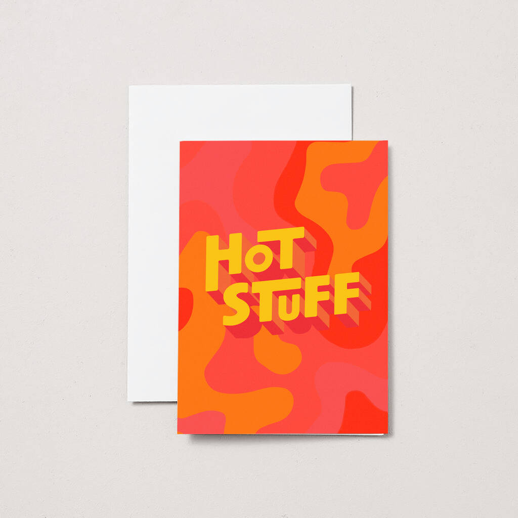 'Hot Stuff' Greeting Card By Aisle Studio | notonthehighstreet.com
