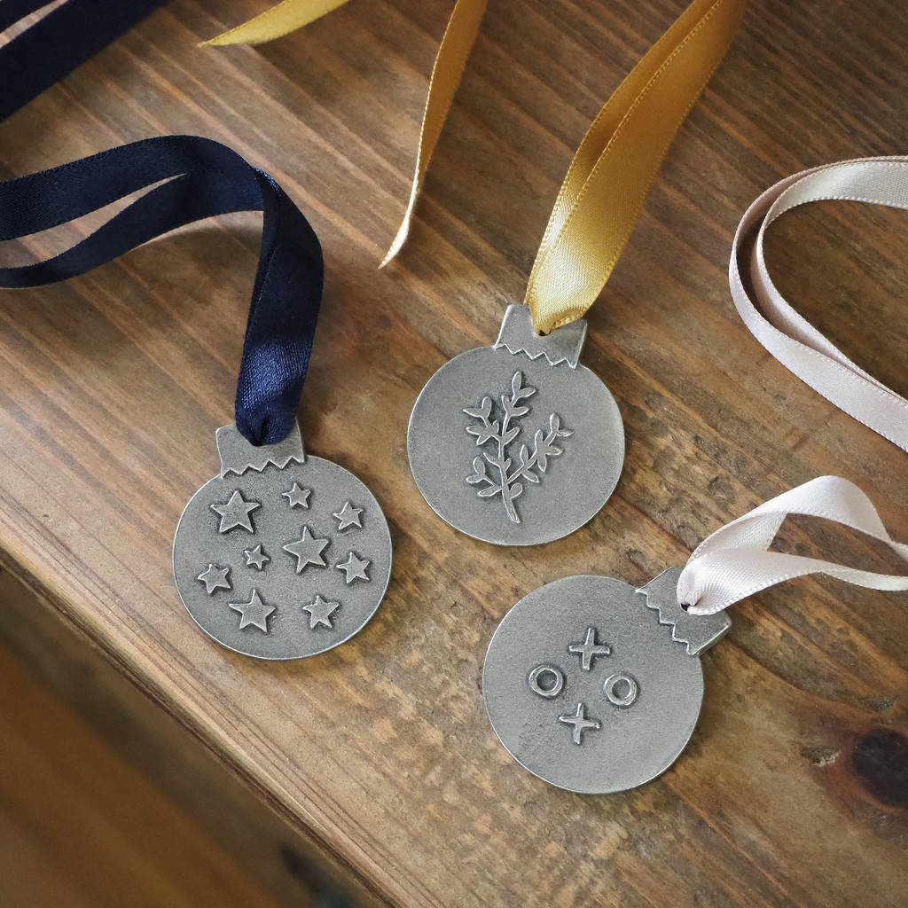 personalised mini motif christmas bauble by kutuu | notonthehighstreet.com