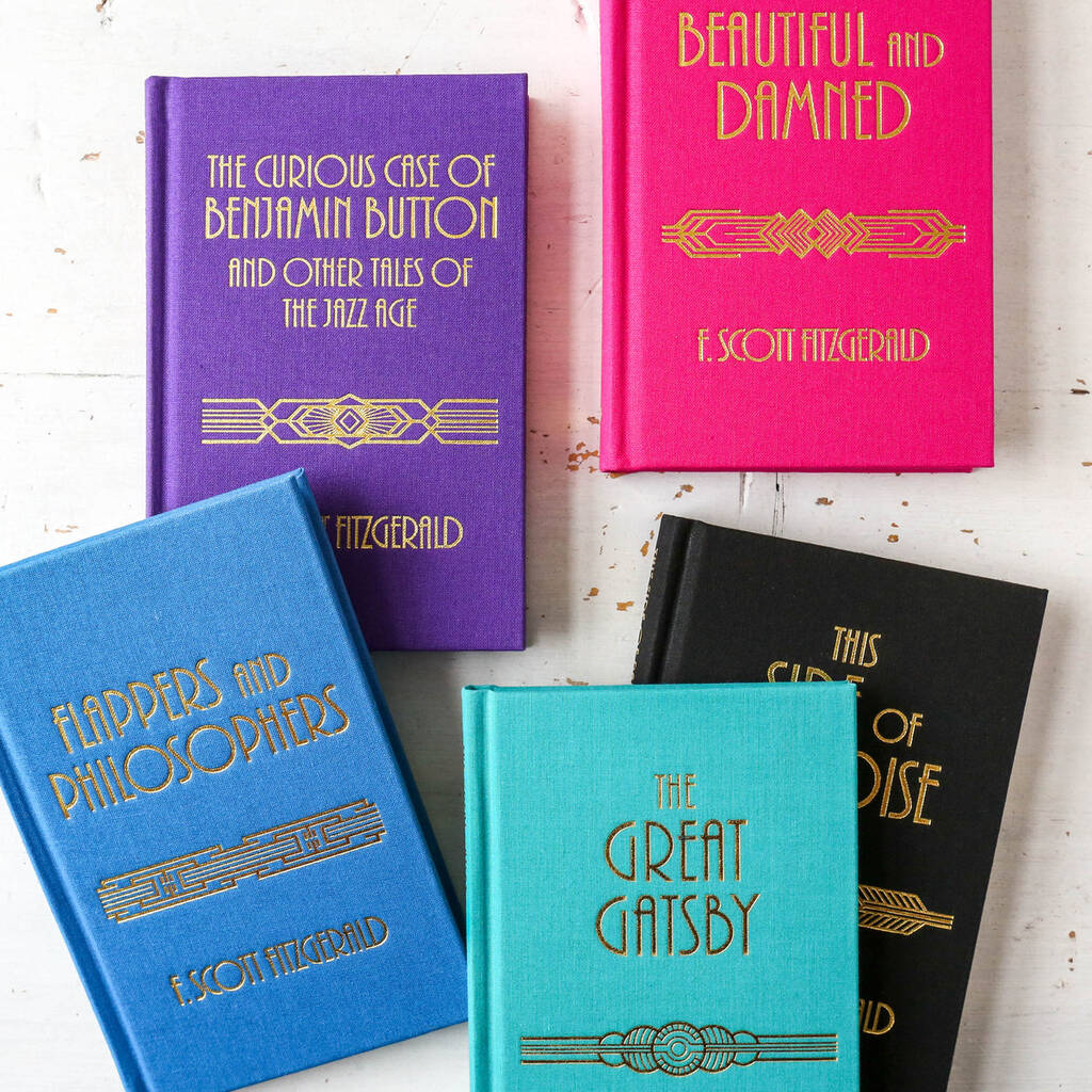 F Scott Fitzgerald Clothbound Book Collection By Berylune F Scott Fitzgerald Clothbound Book Collection By Berylune